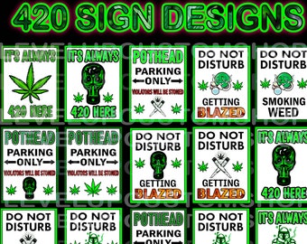 Marijuana Sign | Etsy