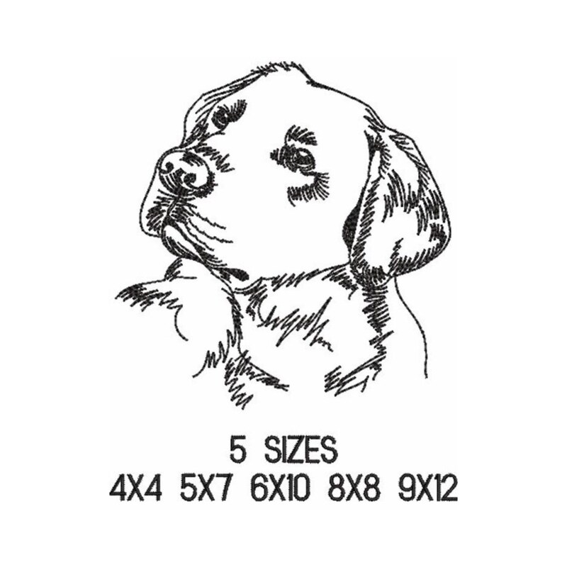 Lab Embroidery Design - Etsy