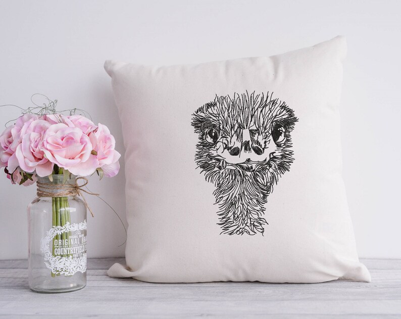 Emu Redwork Sketch Machine Embroidery Design Pattern 5 - Etsy