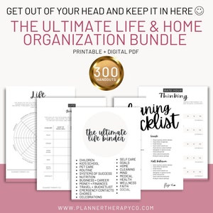 Complete Life Planner: Home Management Printables (500+ Pages) - Etsy