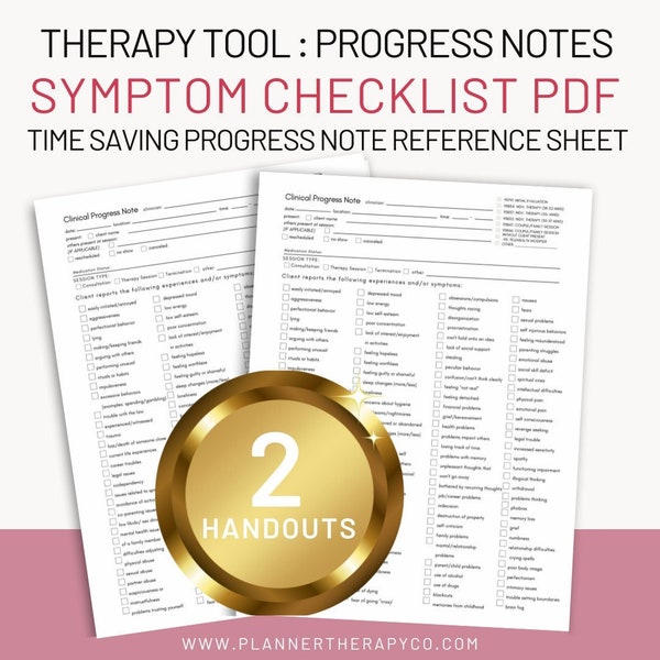 Therapist Checklist - Etsy