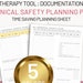 THERAPIST Safety Plan, Mental Health Worksheets, Risk Reduction Harm ...