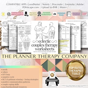 Couples Therapy Worksheet Bundle: Eclectic Practice Tools (PDF) - Etsy