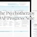 DAP Note Psychotherapy PROGRESS Note Template With MSE - Etsy