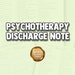 DISCHARGE NOTE Psychotherapy Documentation for Quick and Effective ...
