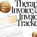 Therapist Invoice PRINTABLES | Private Practice Invoice | Fillable ...