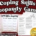 Coping Skills Jeopardy Game: Mental Health Therapy (printable Download ...