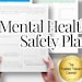 THERAPIST Safety Plan, Mental Health Worksheets, Risk Reduction Harm ...