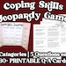 Coping Skills Jeopardy Game: Mental Health Therapy (printable Download ...