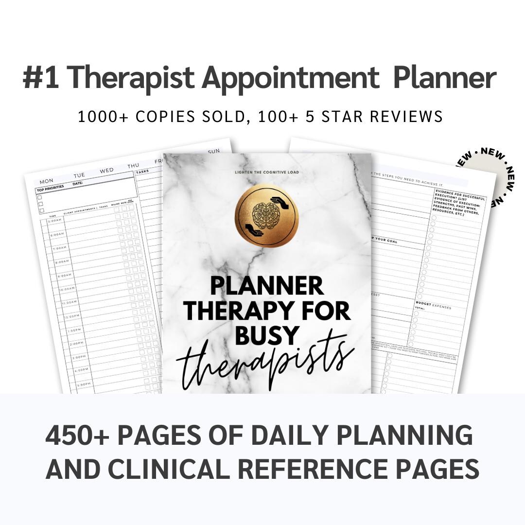 Therapist Planner Printables: Deluxe Therapy Practice Organizer ...