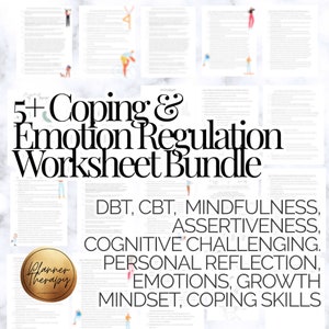 Coping Skills & Emotion Regulation Journal: Worksheets, Checklist (PDF ...