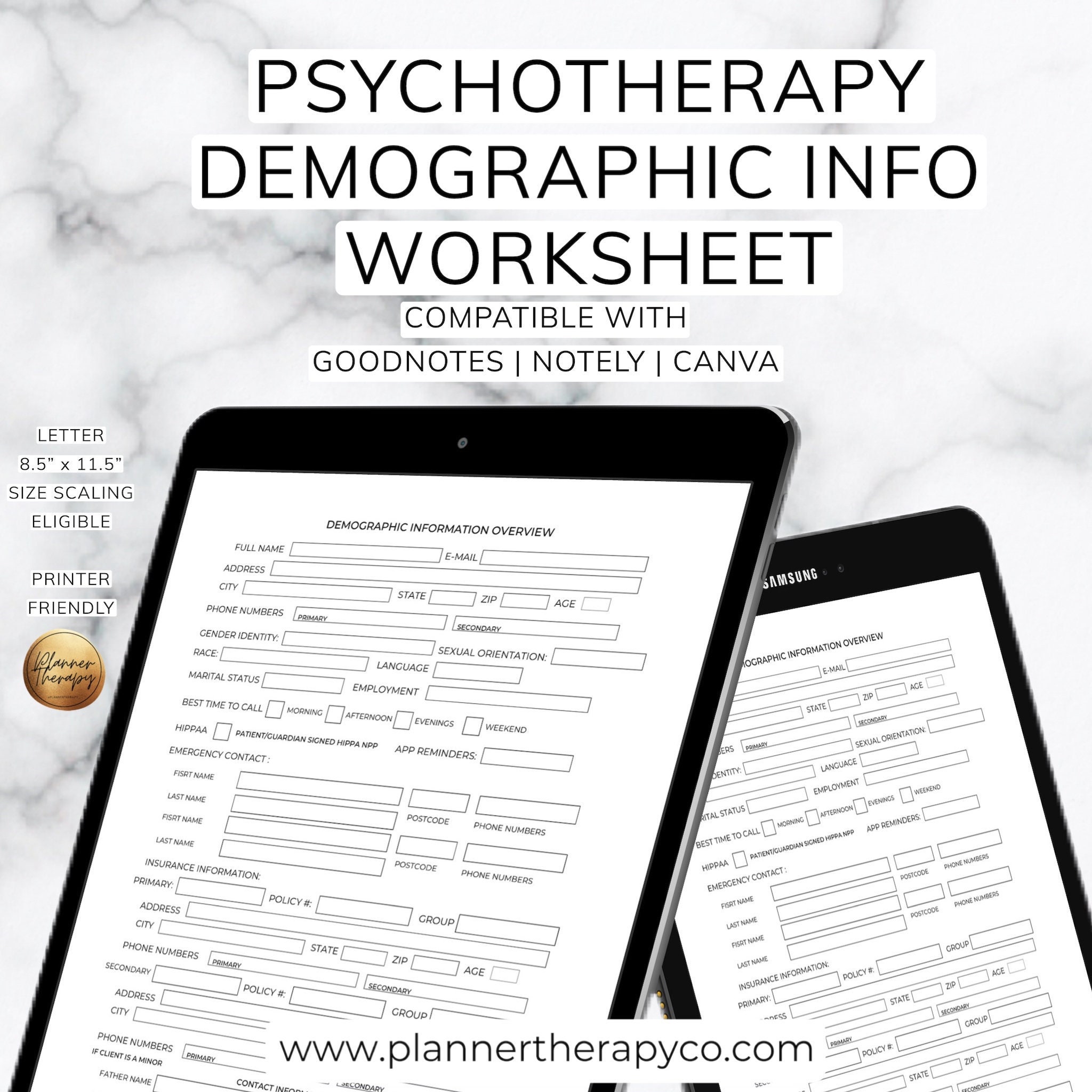 New Client Intake Form, Demographic Information, Psychotherapy Practice ...