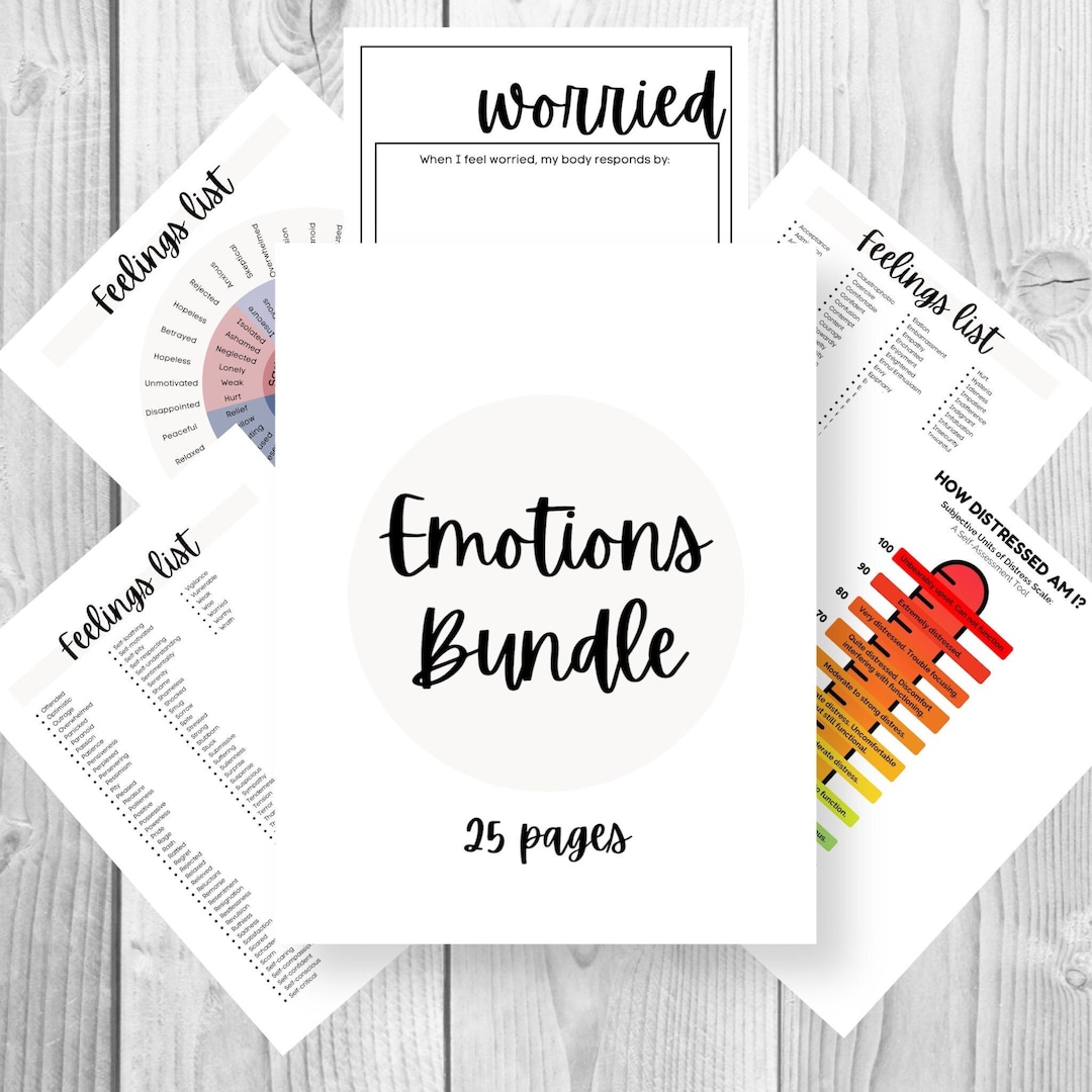 Processing Emotion Worksheets, Journal, Coping Skills and Emotion ...