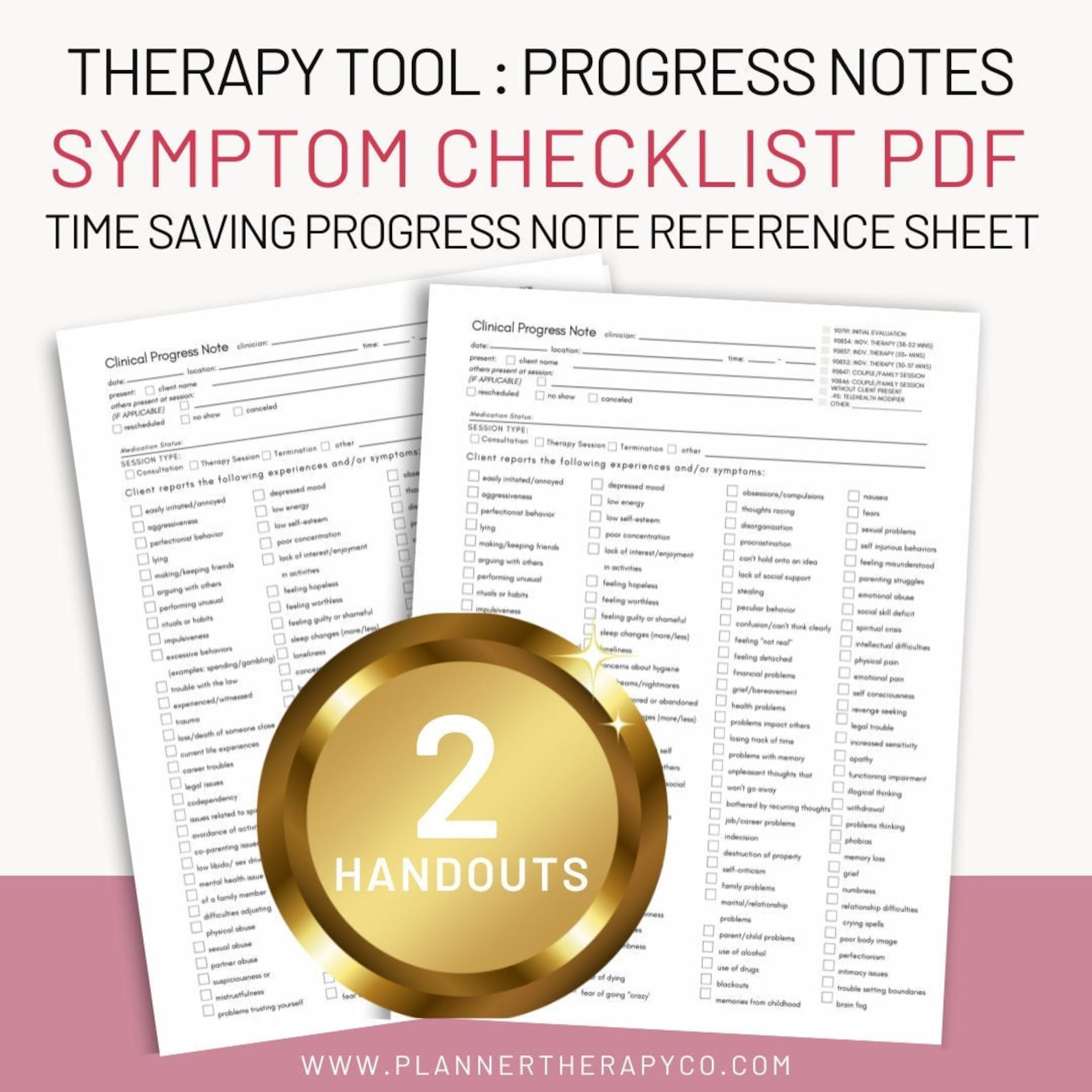Symptom/problem Psychotherapy Checklist for Therapy Clients ...