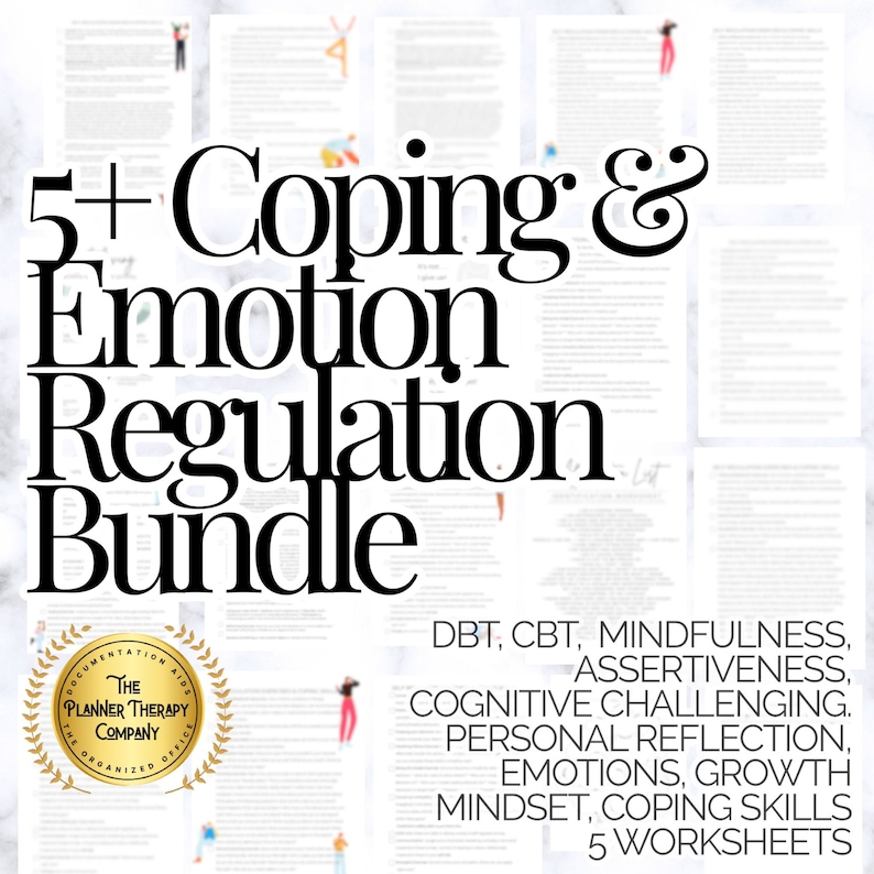Coping Skills & Emotion Regulation Journal: Worksheets, Checklist (PDF ...