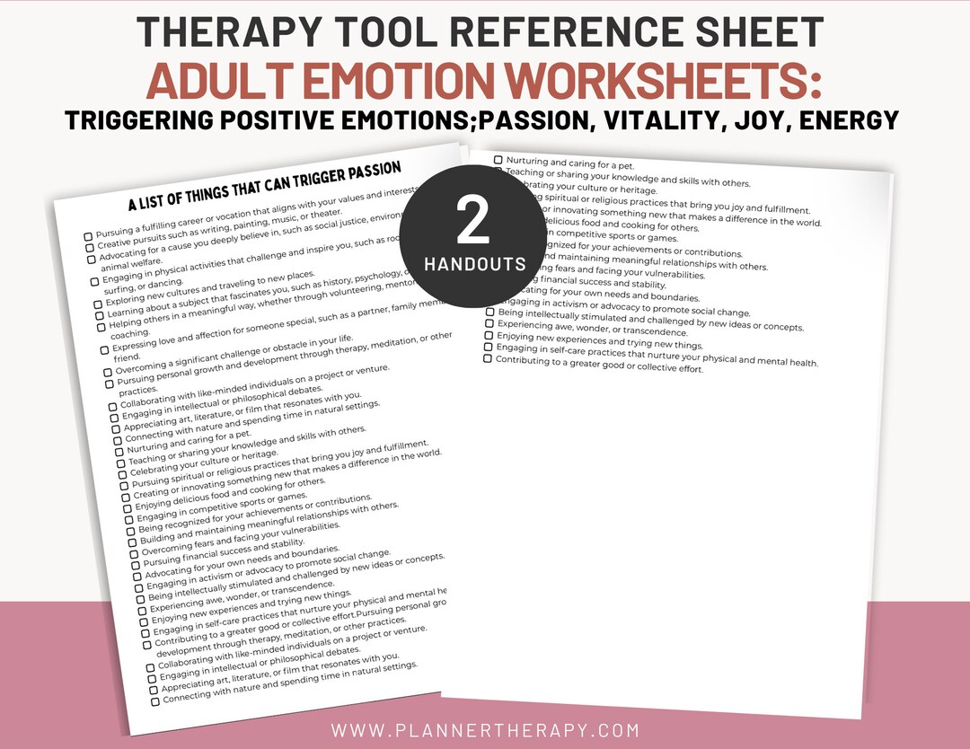 Increase Positive Emotions: Vitality, Passion, Joy Checklist Pdf ...