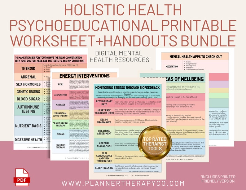 Psychoeducation Worksheet Bundle: CBT, DBT, Mindfulness (PDF) - Etsy