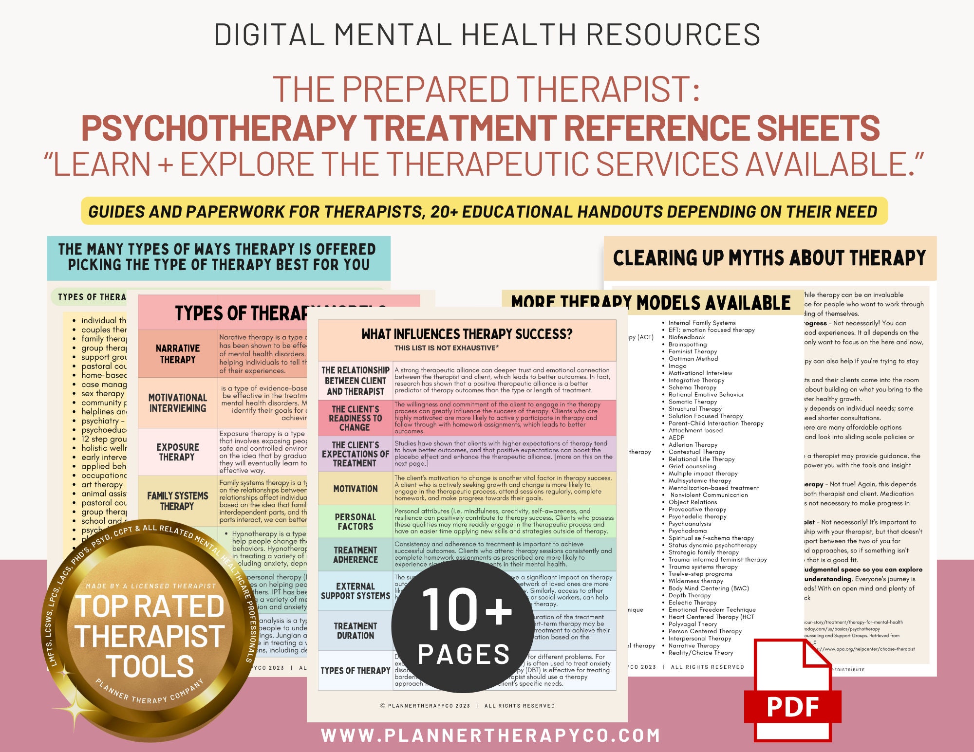 Introduction to Therapy: Psychoeducation Worksheets (printable PDF) - Etsy