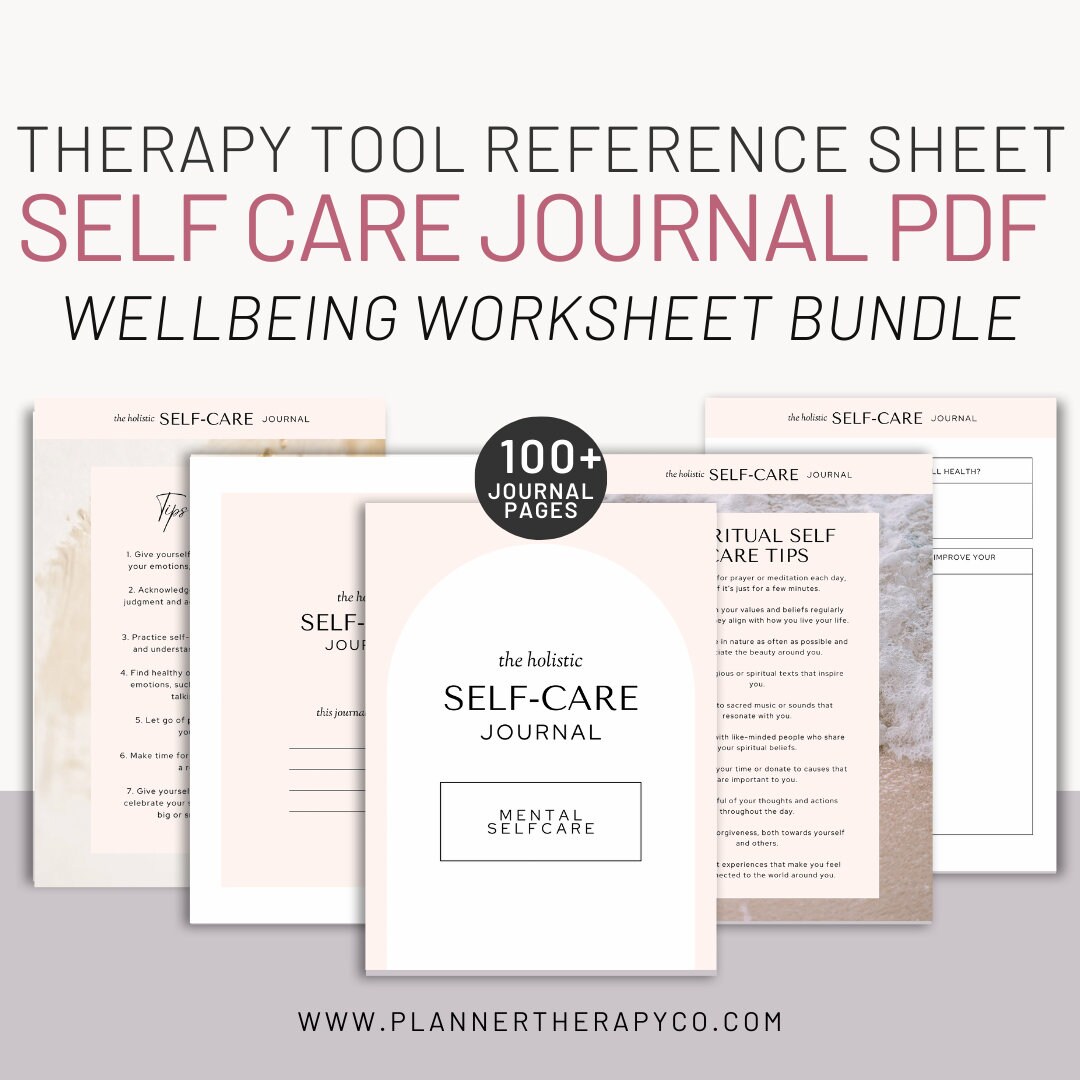 Self Care Journal Mental Health Routine Soul Care PDF, 100 Pages, PDF ...