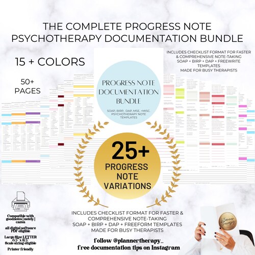 IFS Progress Note Template for Therapists Counselors - Etsy