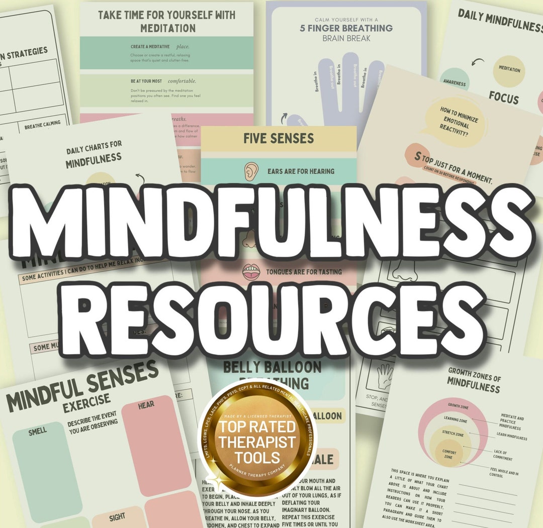 Mindfulness, Healthy Coping, Meditation, 5 Senses, Grounding Exercises ...