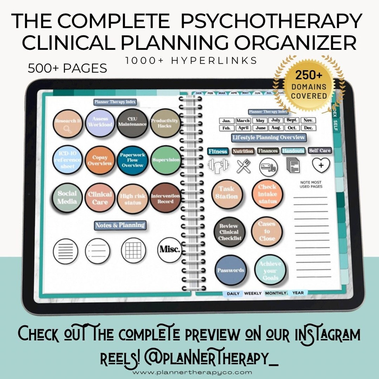 Therapist Planner: Clinical Planning Organizer (digital Download) - Etsy
