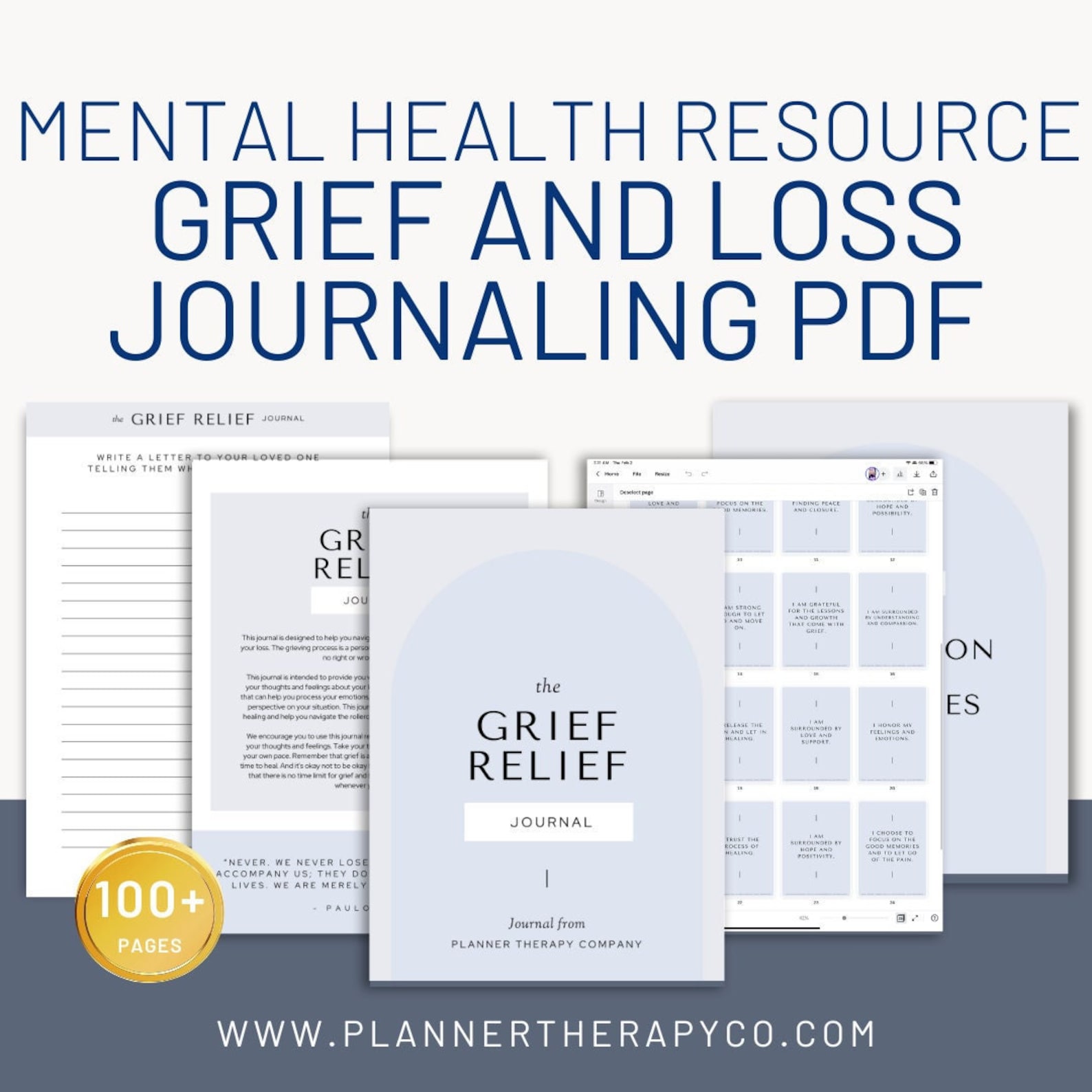 Grief and Loss Journaling Bereavement Stages of Grief Processing Grief ...