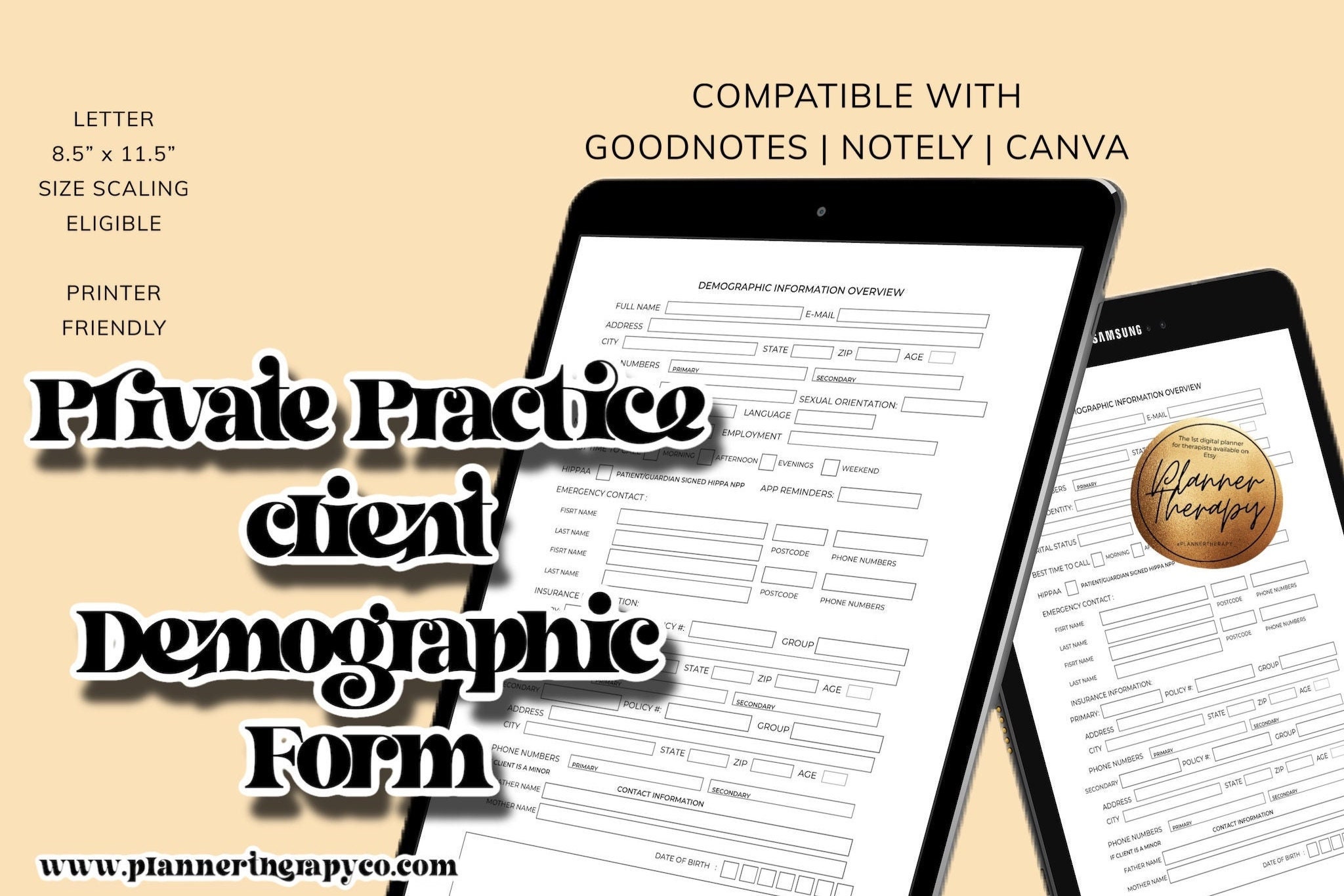 New Client Intake Form, Demographic Information, Psychotherapy Practice ...