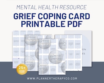 7 Stages of Grief Poster, Therapy Office Decor, Seven Stages of Grief ...