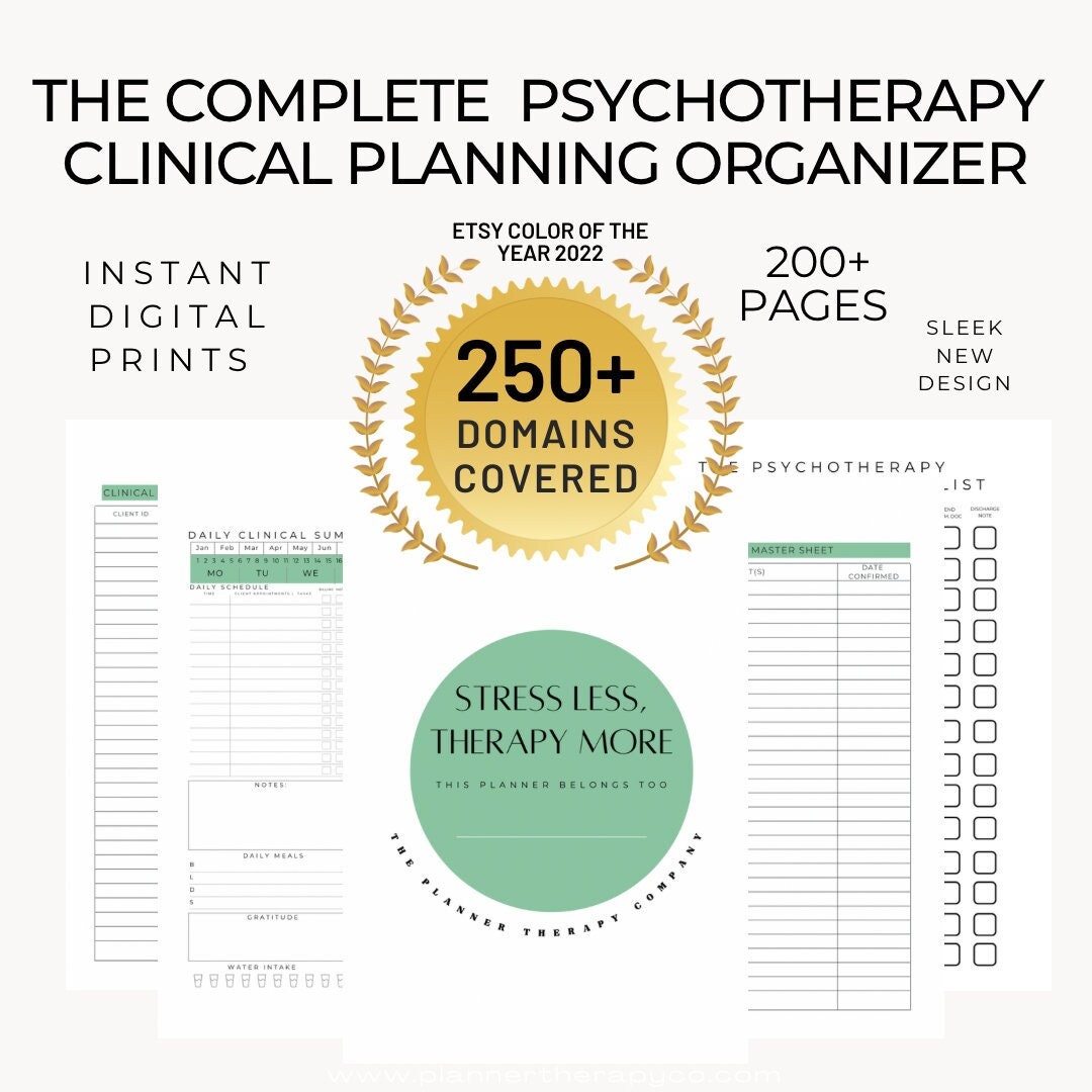PSYCHOTHERAPIST PLANNER PRINTABLES Deluxe Set! Additional Pages You ...