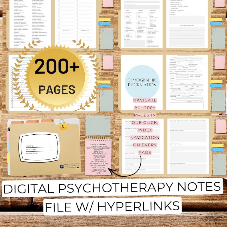 Therapy, Digital Chart, File for Psychotherapy Therapists and Clients ...