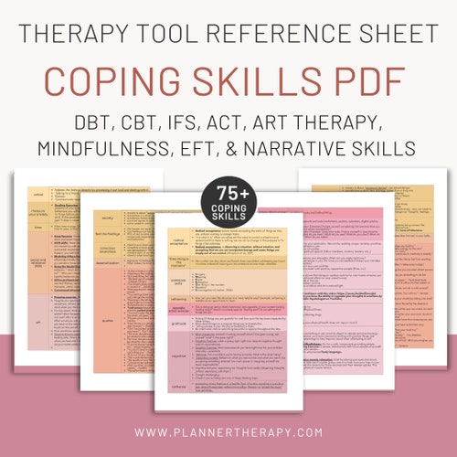 Coping Skills Self Regulation CBT DBT Mindfulness Pdf - Etsy