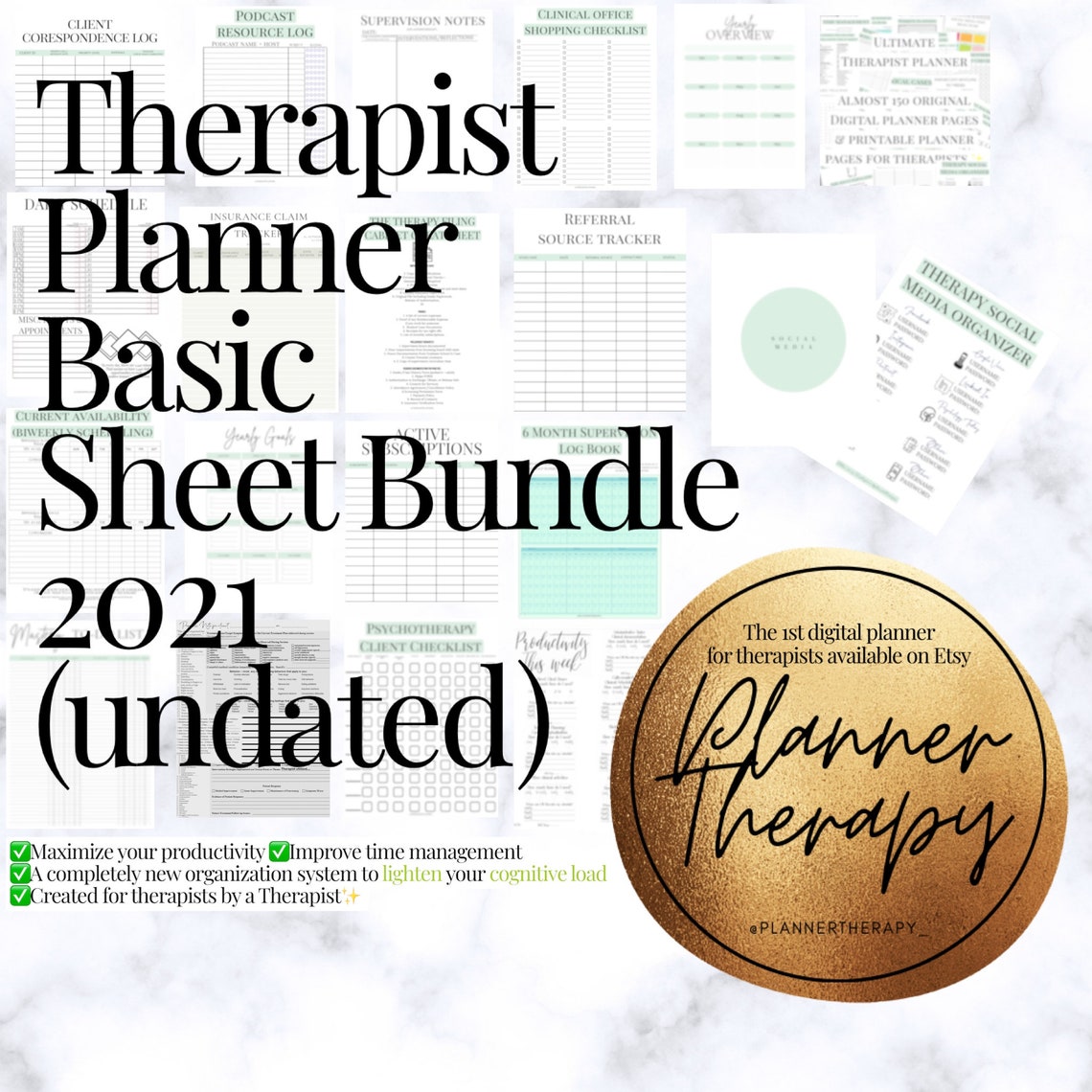 Therapist Planner Basic Printables To-do List Daily - Etsy