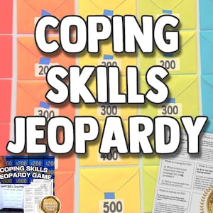 Coping Skills Jeopardy Game: Mental Health Therapy (printable Download ...