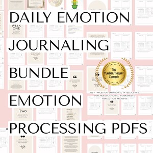 Mood Tracker, Feelings Tracker, Emotion Log, 30 Days Undated, Self ...