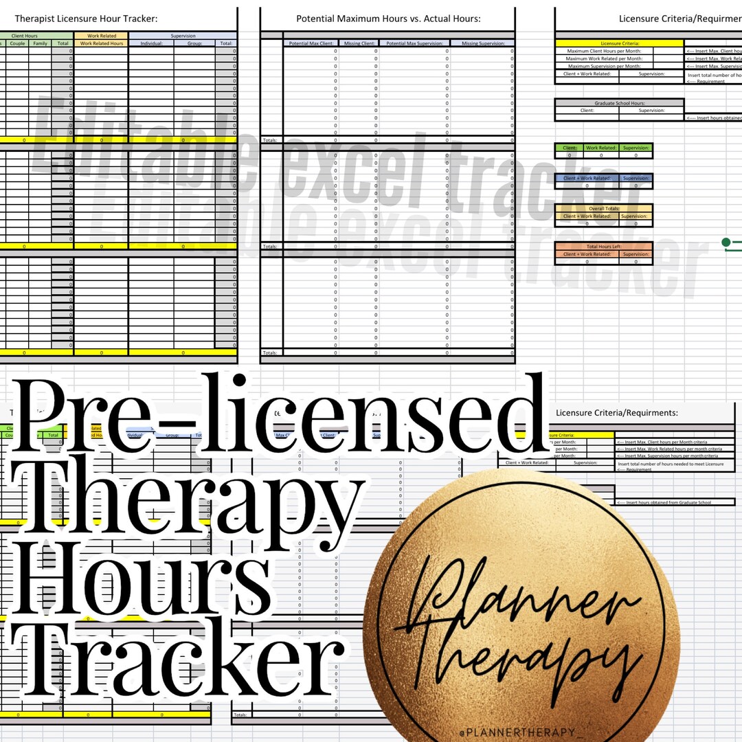 Pre-licensed Hour Tracker - Etsy