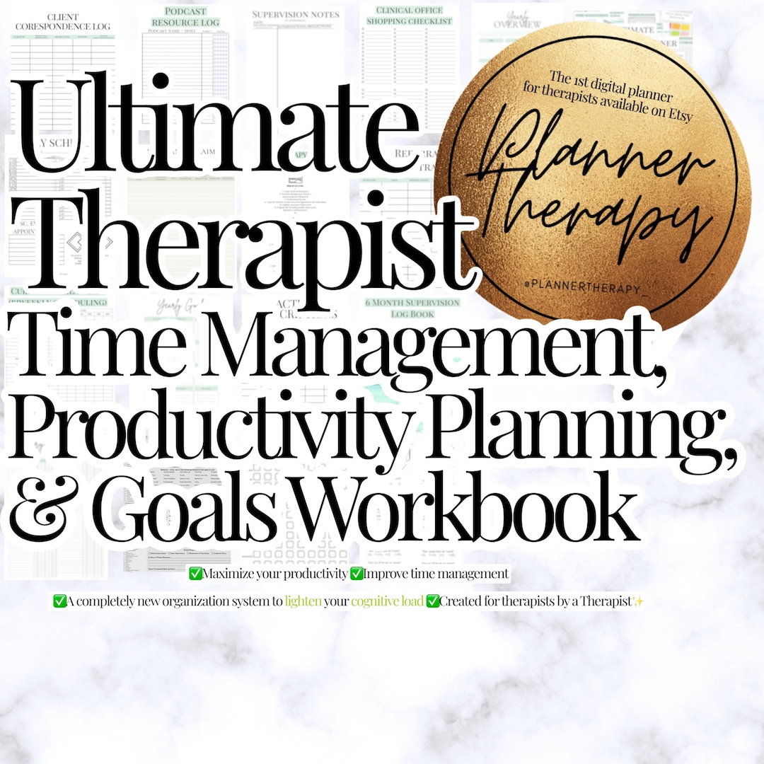 THERAPIST Time Management PRINTABLES Deluxe Set! - Etsy