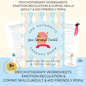 Coping Skills and Emotion Regulation Skills Journal, Worksheets, Coping ...