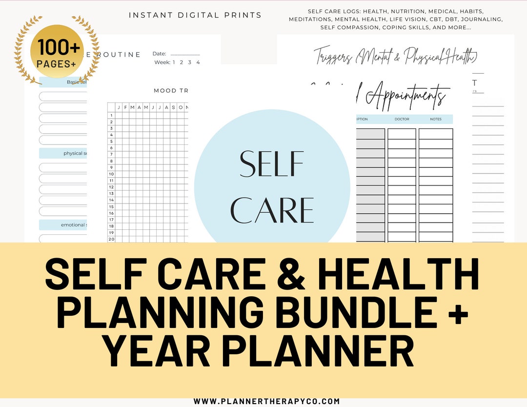 Self Care Journal | Mental Health | Self Care Planner | Self Love ...