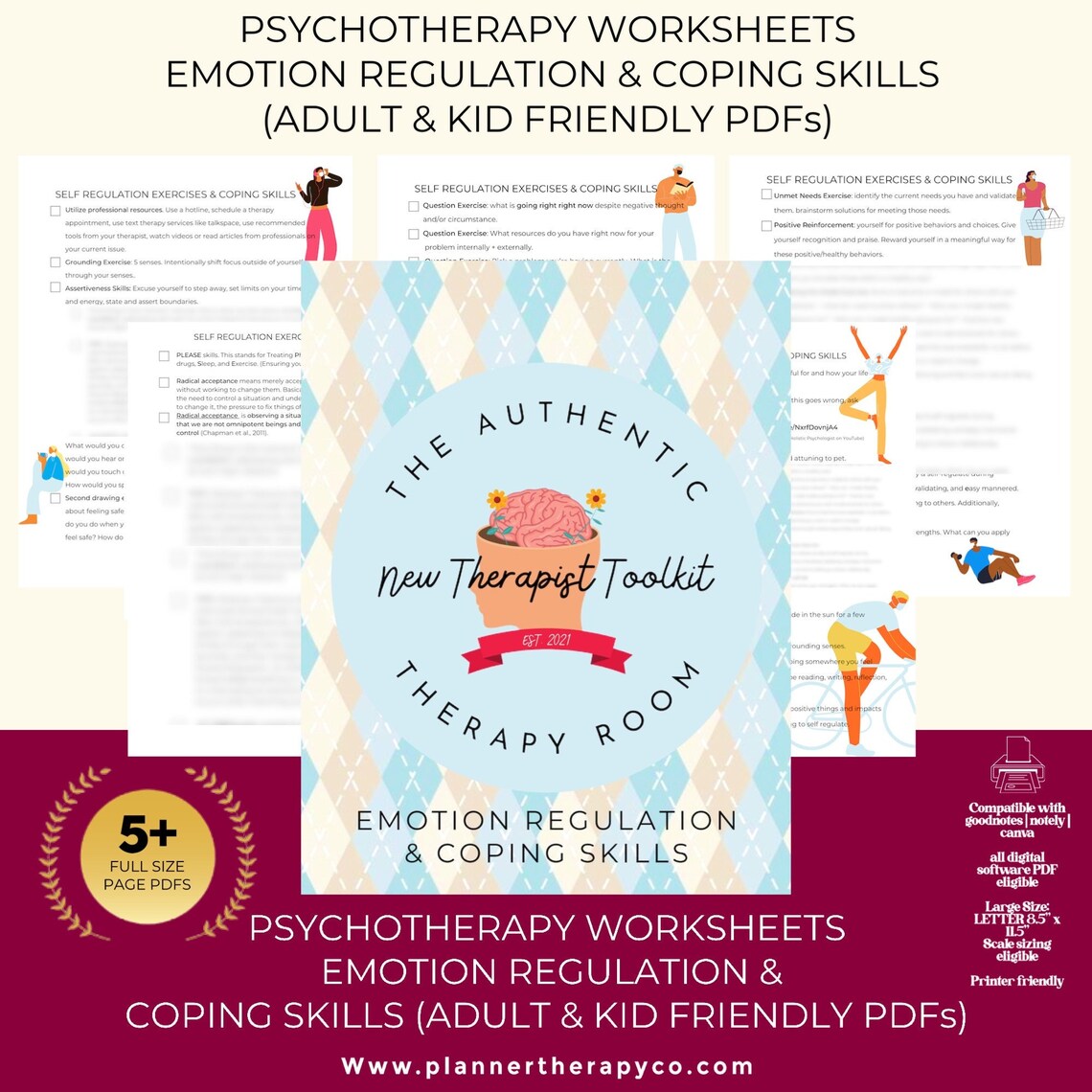 Coping Skills and Emotion Regulation Skills Journal - Etsy