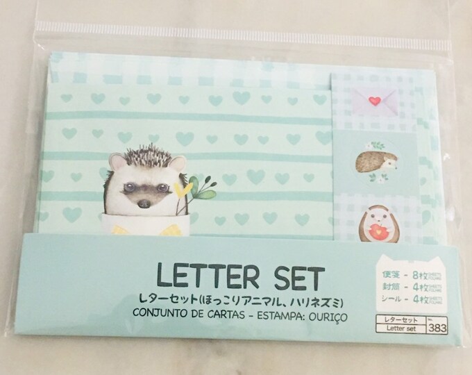 Hedgehog Letter Set, Hedgehog Gifts, Cute Hedgehog Stationery, Letters ...
