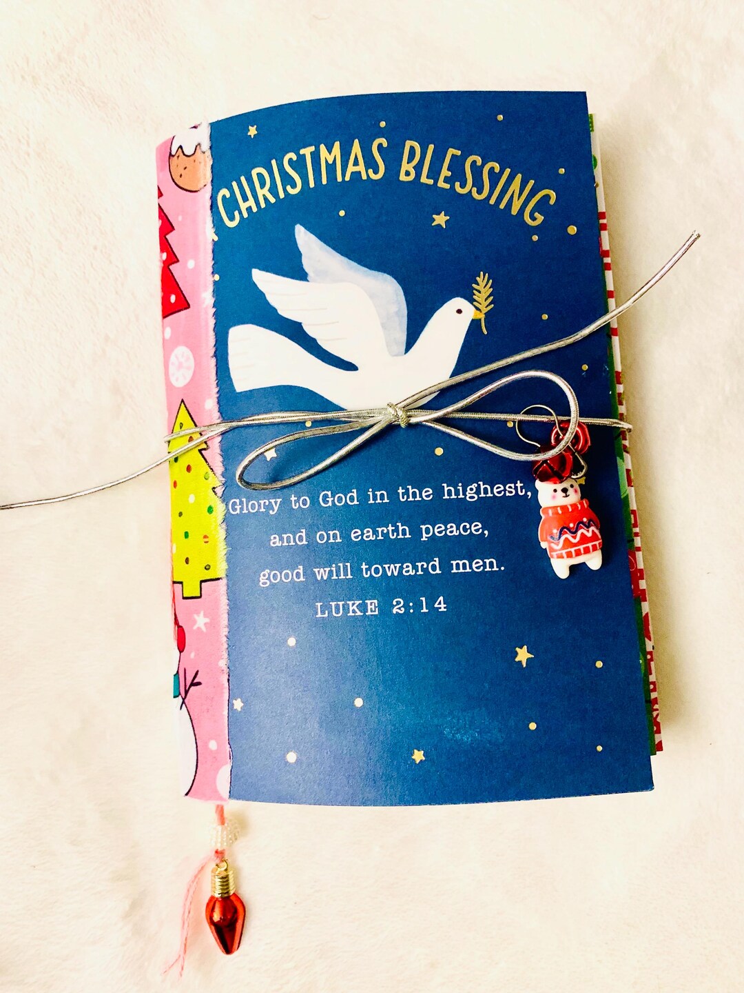 Christmas Blessing Journal, Christmas Greeting Card Journal, Christian ...