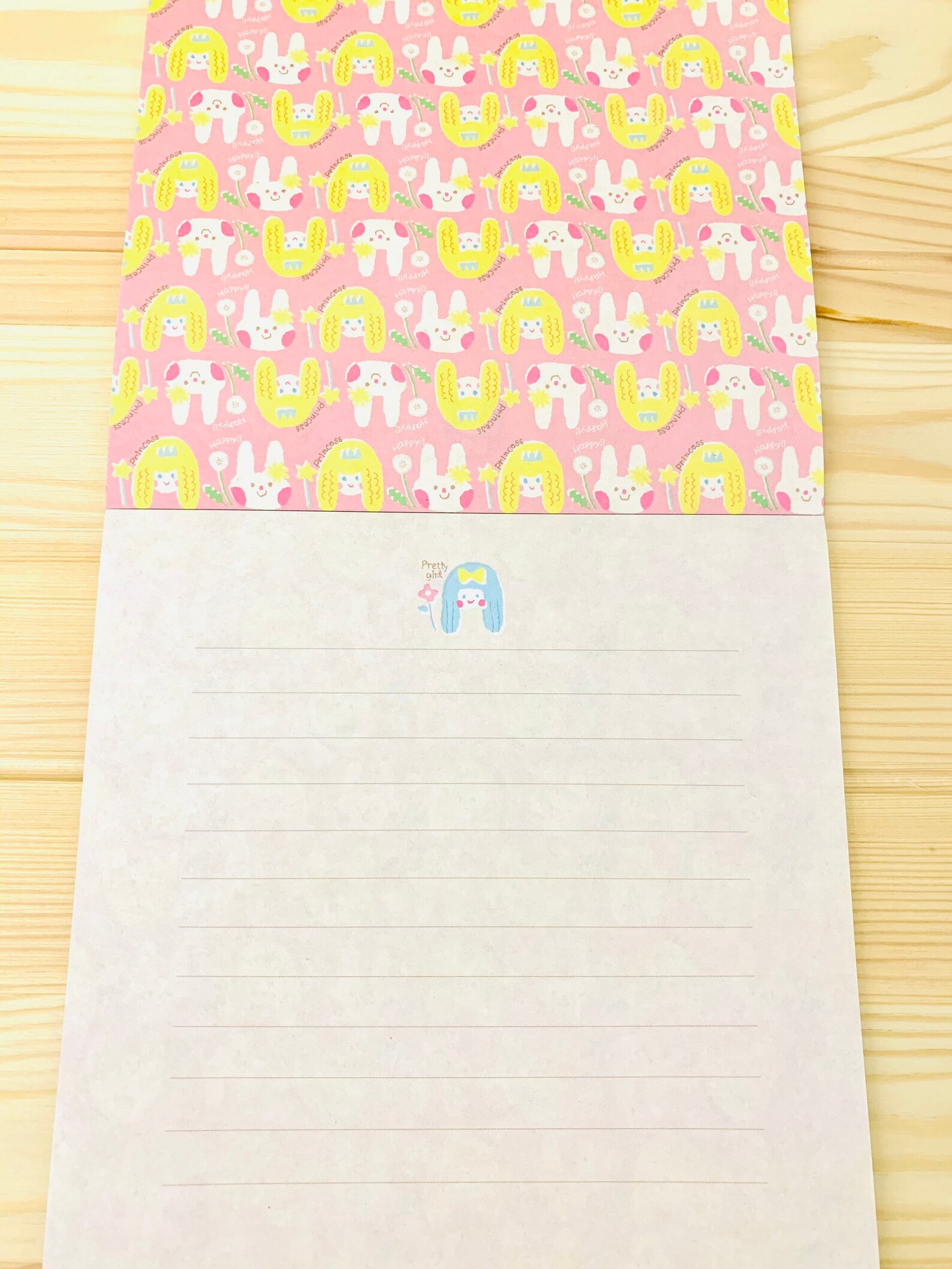 Kawaii Girl Letter Papers, Kawaii Letter Writing Paper, Kawaii Pen Pal ...