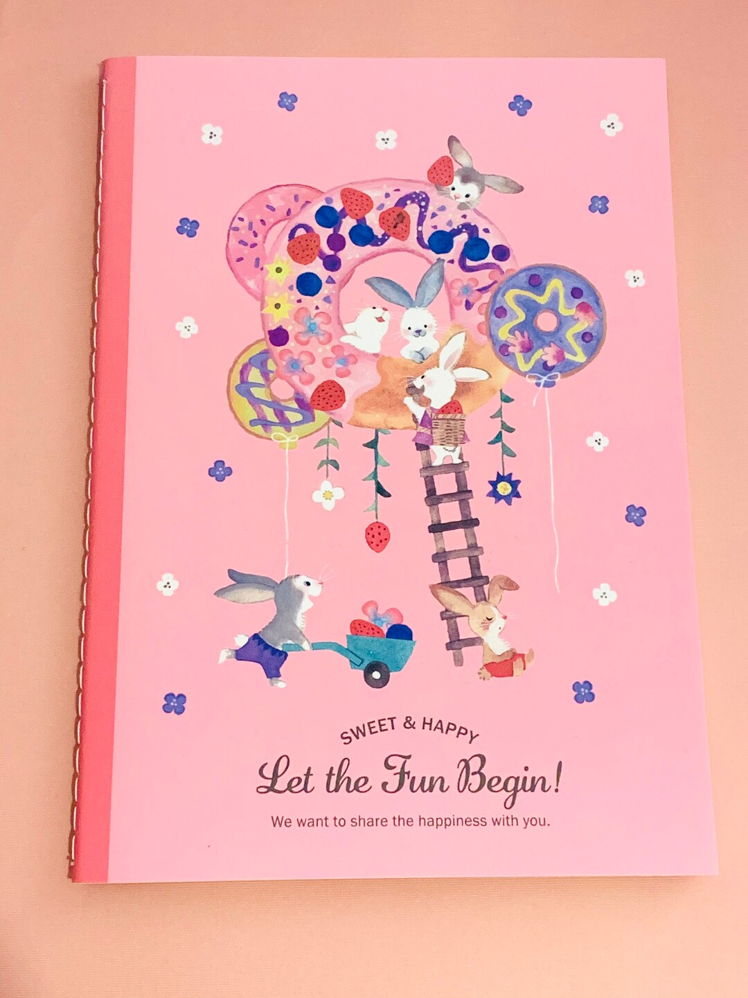 Rabbit Notebook Kawaii Rabbit Notebook College Bound - Etsy