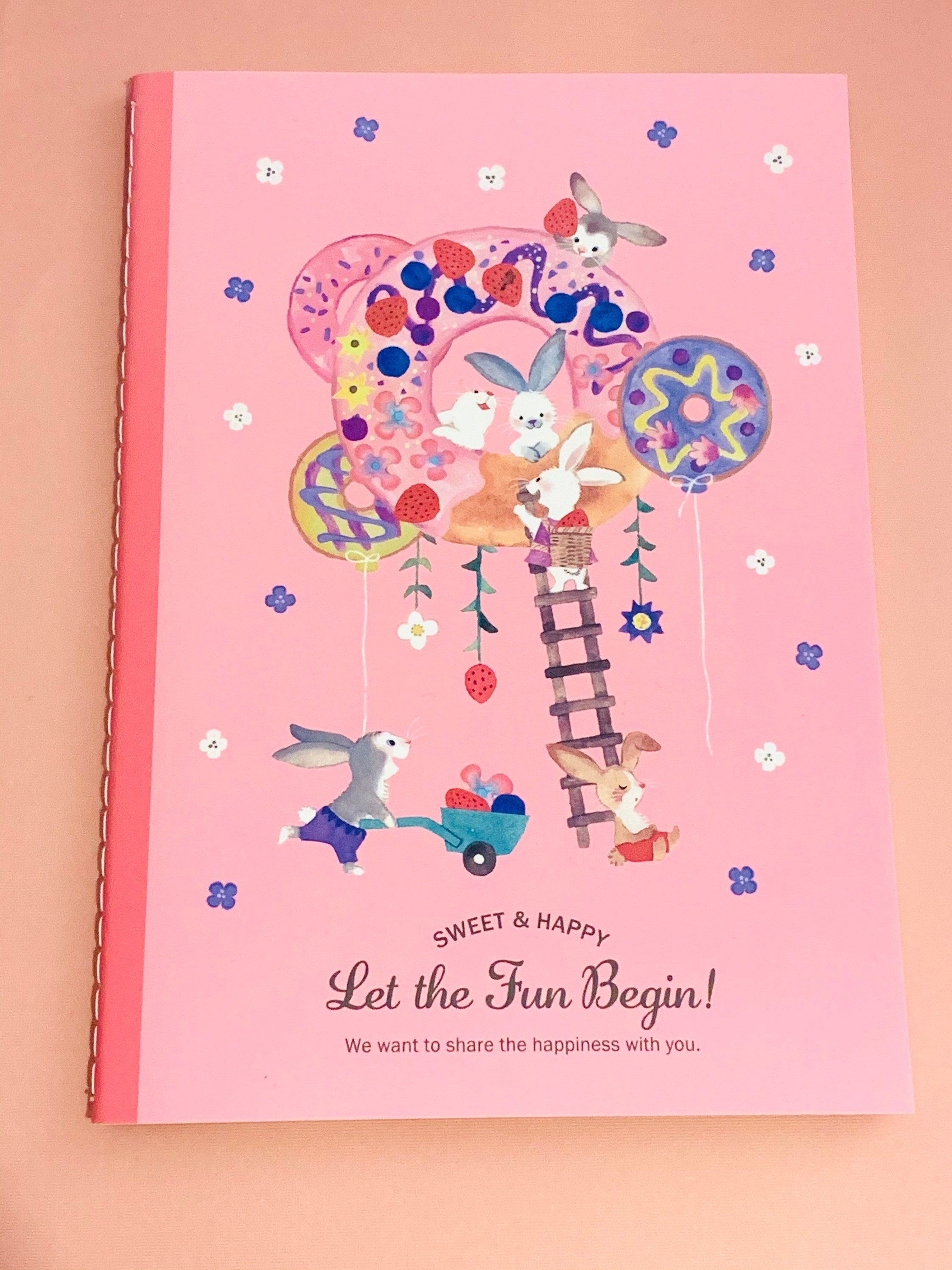 Rabbit Notebook Kawaii Rabbit Notebook College Bound - Etsy