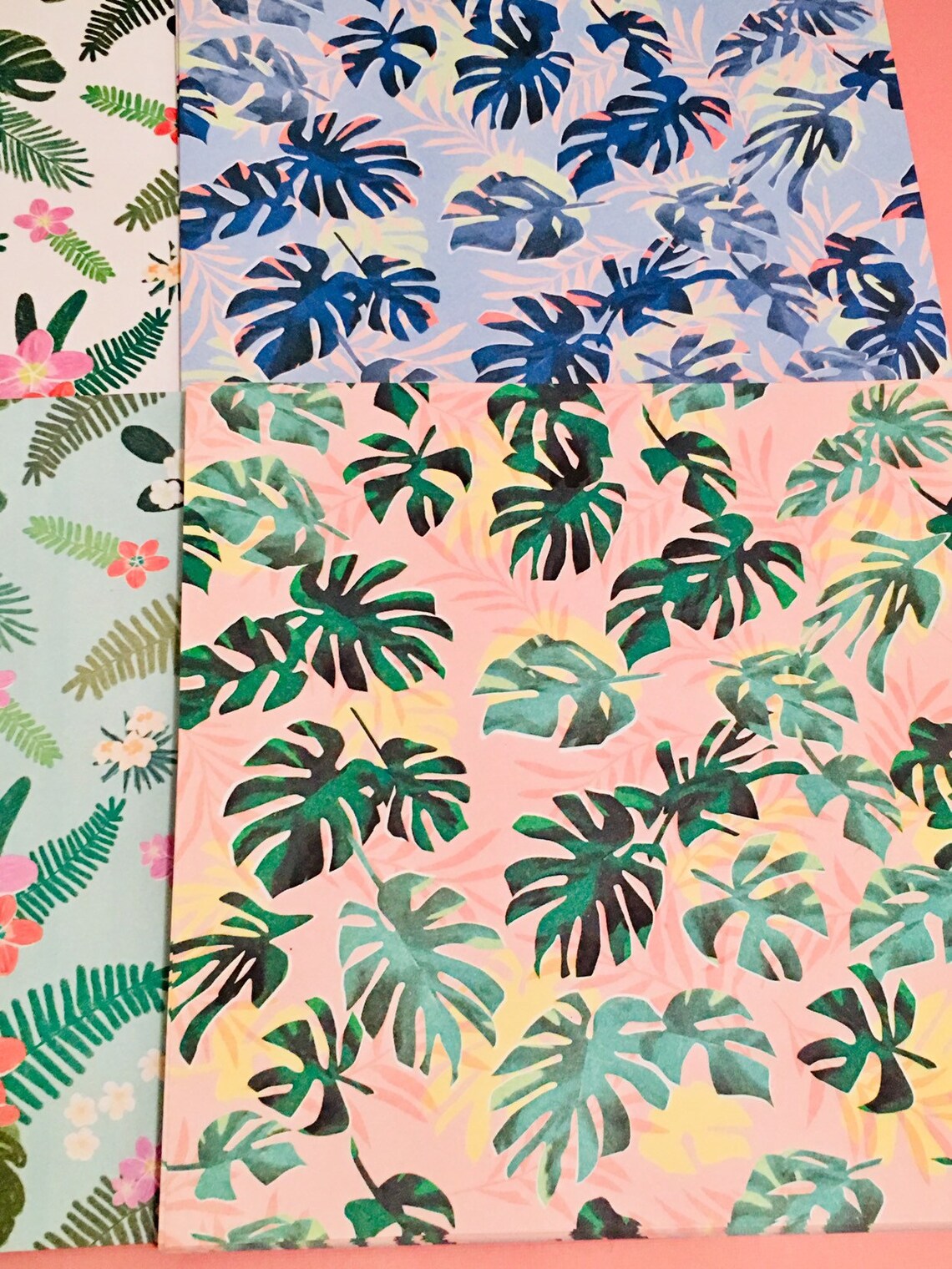 Botanical papers for craft projects pastel botanical paper | Etsy