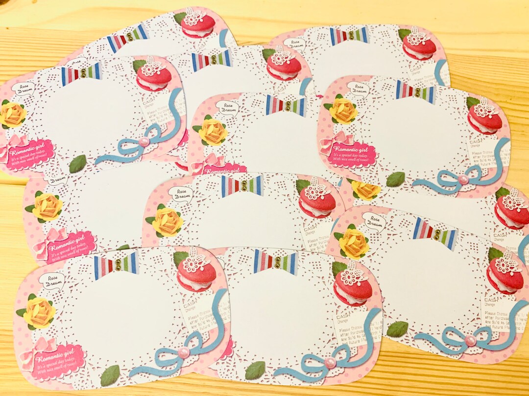 12 Sweet Macaroon Message Cards Note Cards for Gifts Message - Etsy