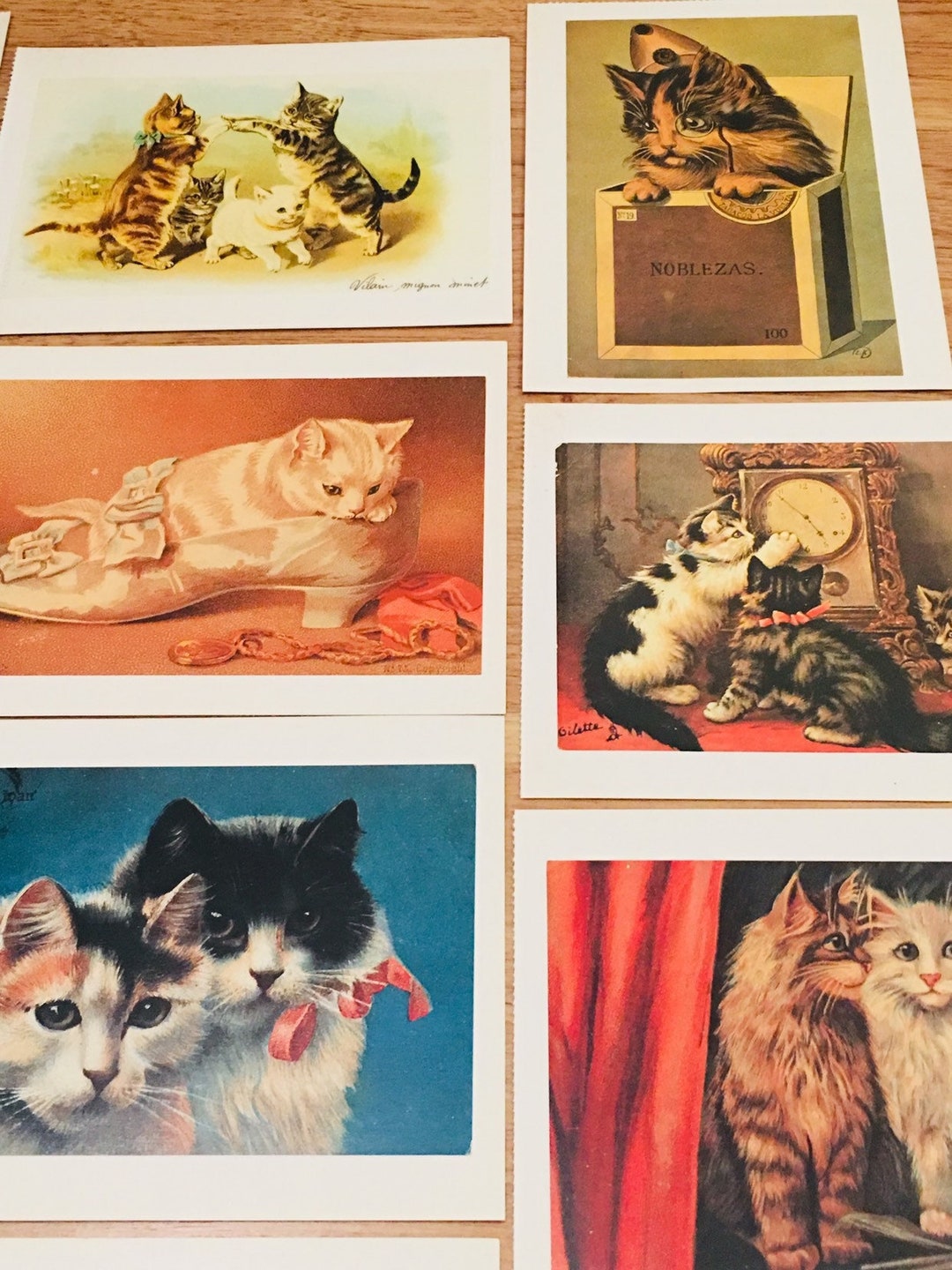 3 Vintage Cat Postcards, Victorian Cat Postcards, Edwardian Cat Postcards, Victorian Era ...