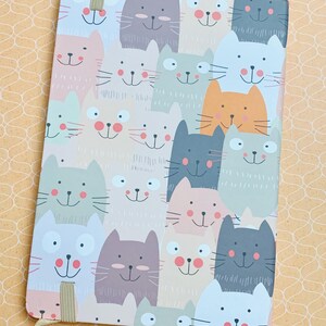 Kawaii Cat Head Journal, Kawaii Cat Notebook, Cat Head Pattern Notebook ...