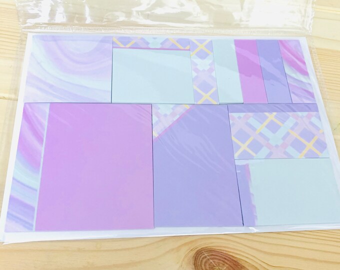 Pastel Sticky Notes, Pastel Memo Pads, Paste Purple Sticky Notes ...